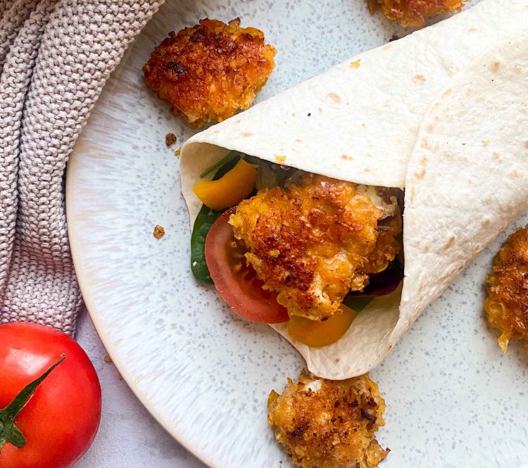 Einfache Chicken Nuggets Wraps [nur 15 Minuten]