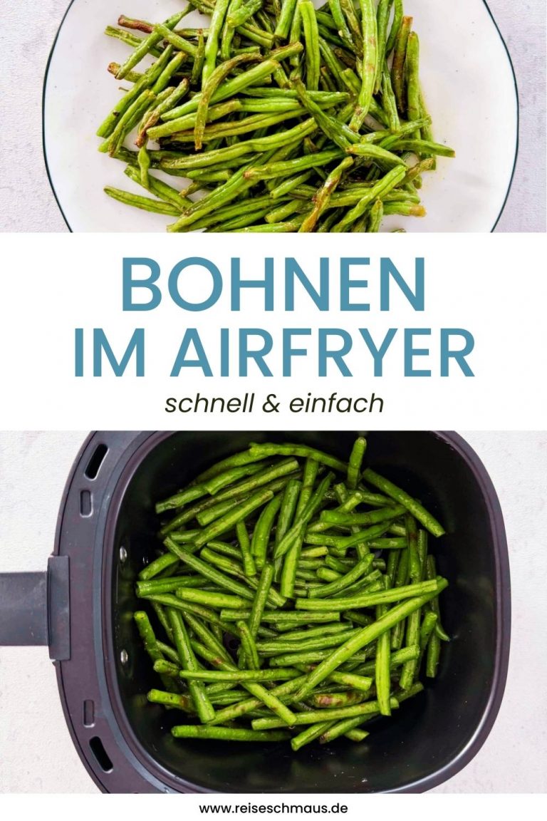 Grüne Bohnen aus der Heißluftfritteuse